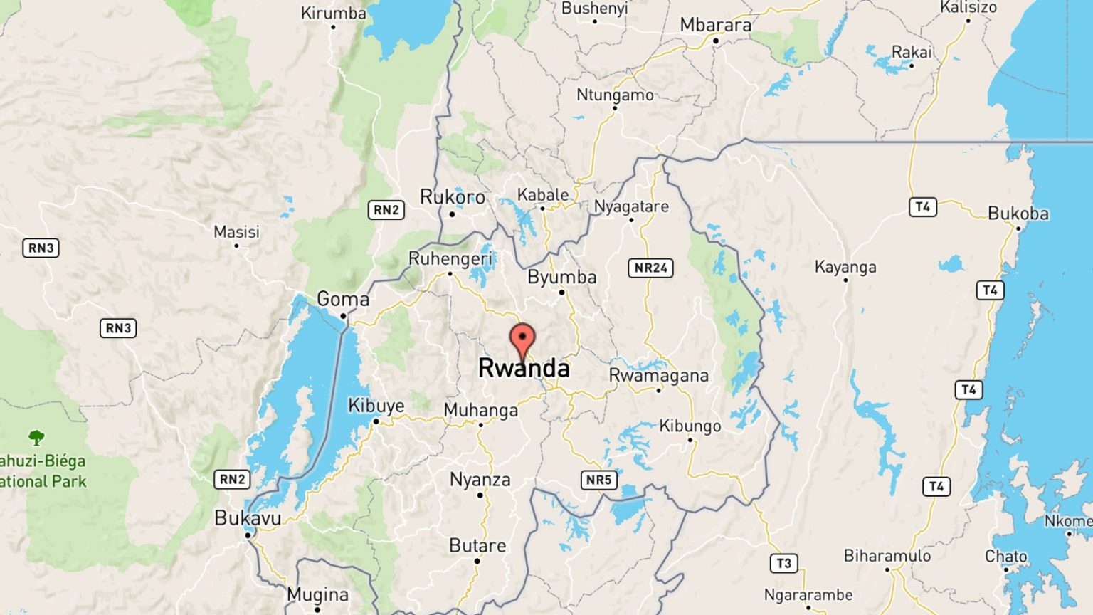 Mappa Ruanda (Africa) interattiva e cartina geografica