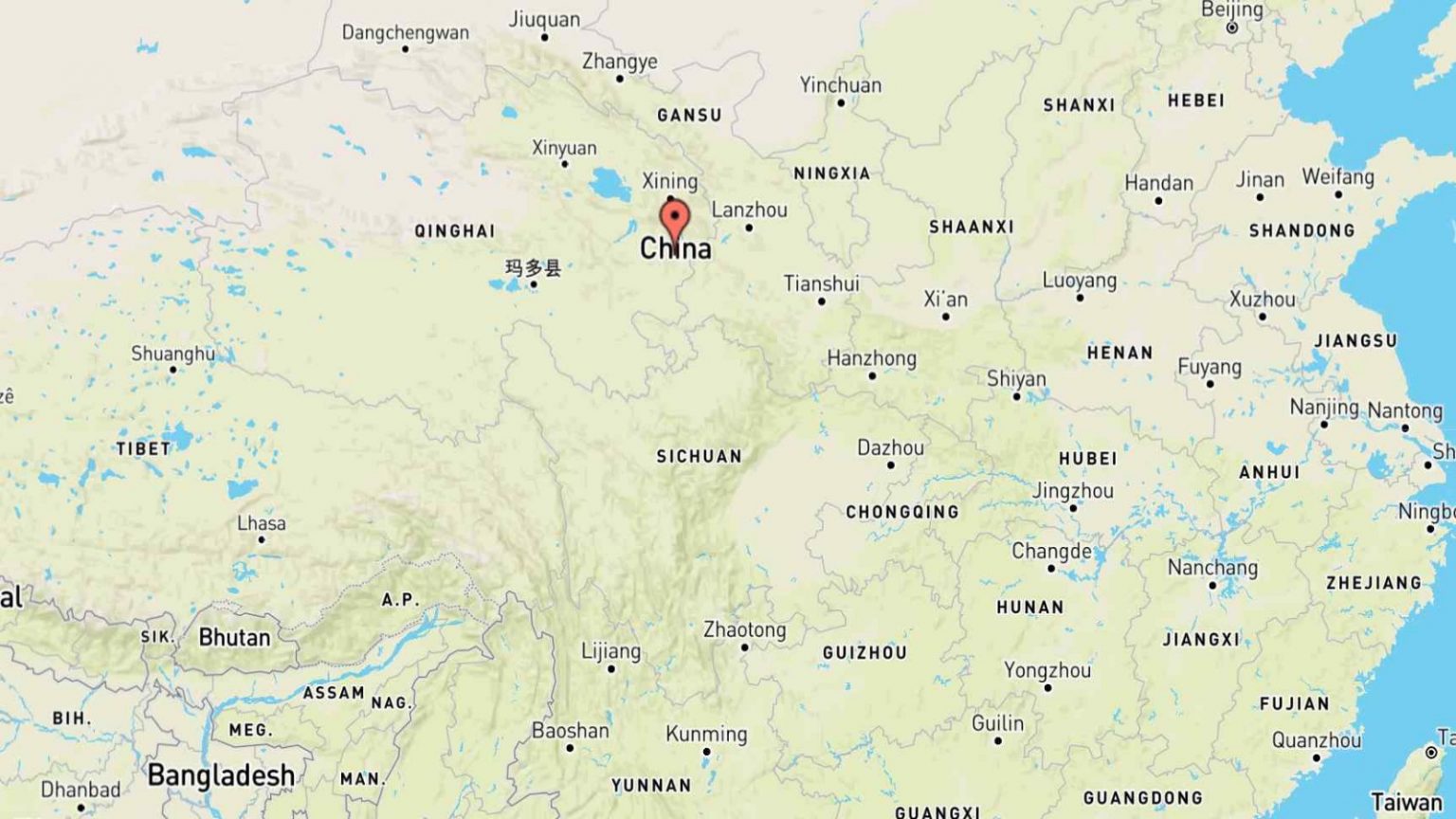 Mappa Cina (Asia orientale) interattiva e cartina geografica