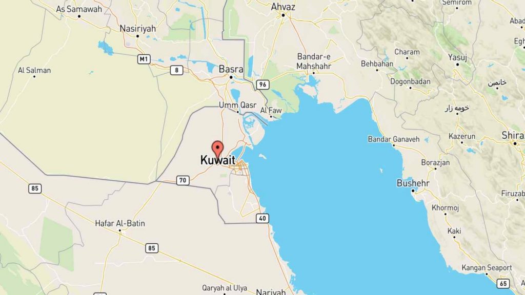 Mappa Kuwait (Asia occidentale) interattiva e cartina geografica