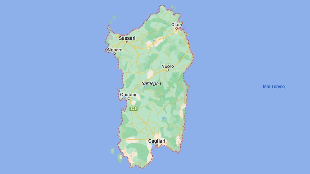 Mappa Sardegna (Italia) interattiva e cartina geografica