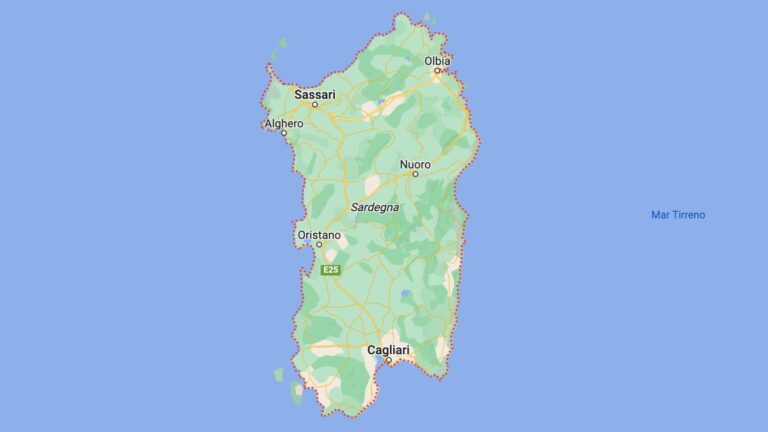 Mappa Sardegna (Italia) interattiva e cartina geografica